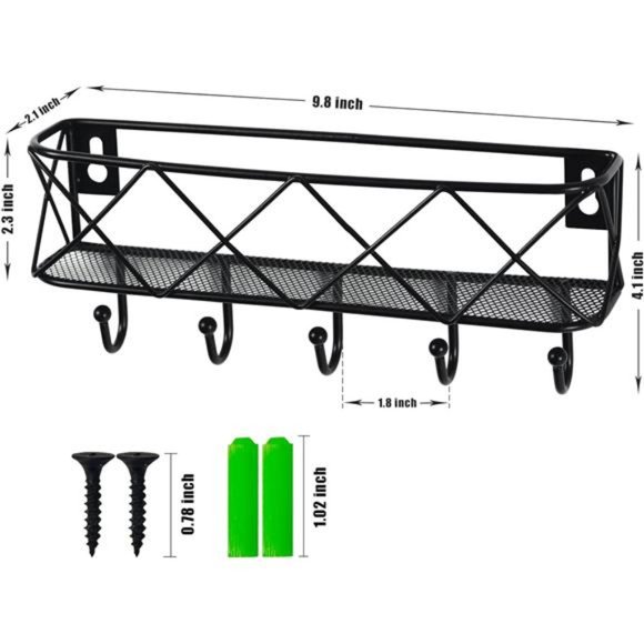 Storage & Organization | Key Holder For Wall Decorative Entryway Hooks ...